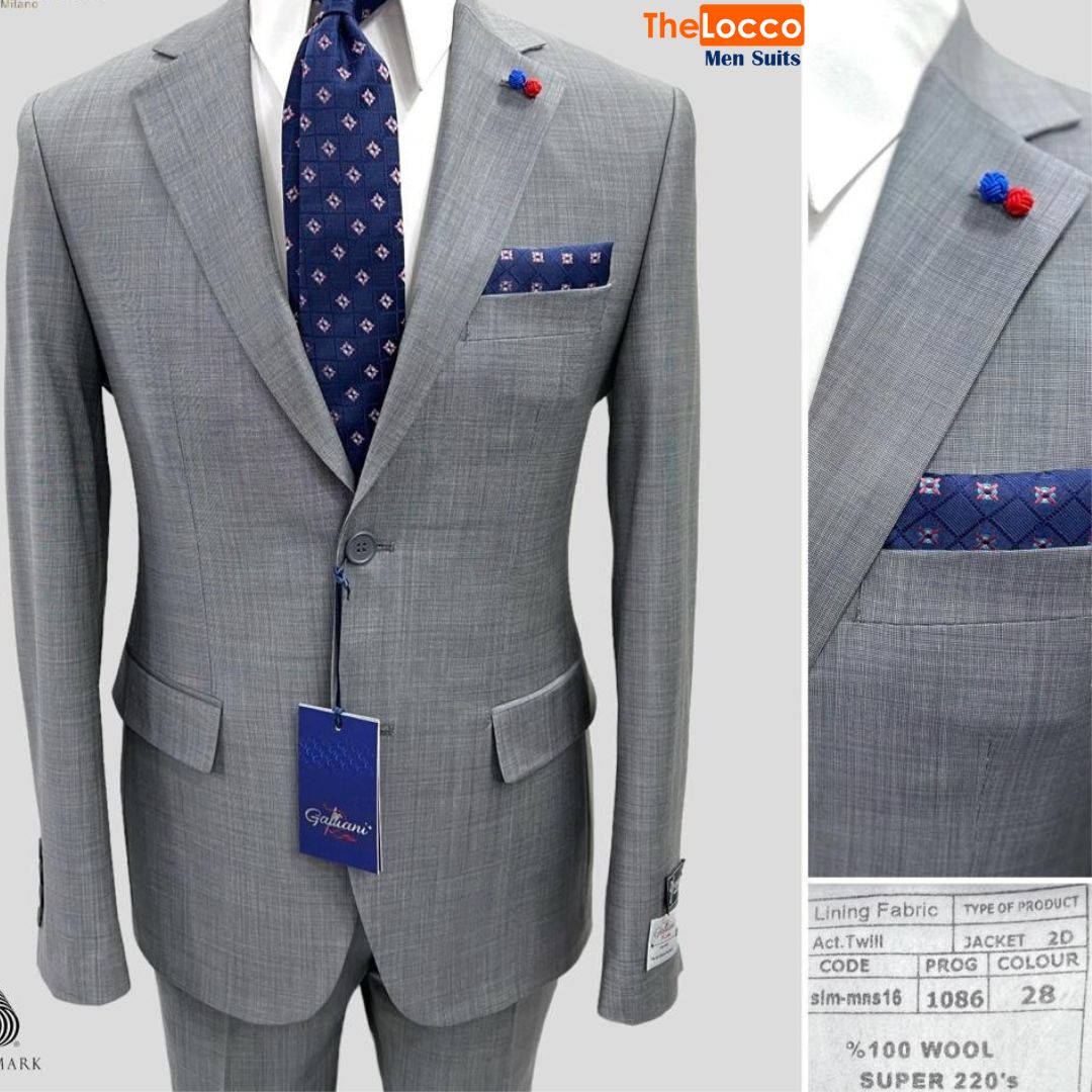 Ash Grey 100% Wool Suits For Men in Kenya - TheLocco